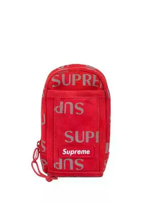Supreme Logo-print Neck Pouch - Red