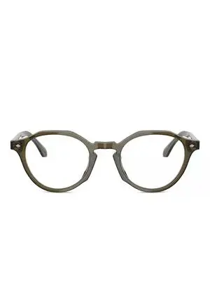 Giorgio Armani Round-frame Glasses - Green