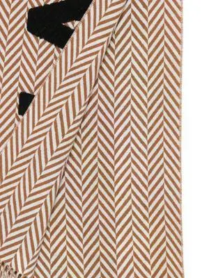 JW Anderson Herringbone-knit Logo Scarf