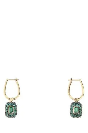 SWAROVSKI Pleated Drop Earrings - 000