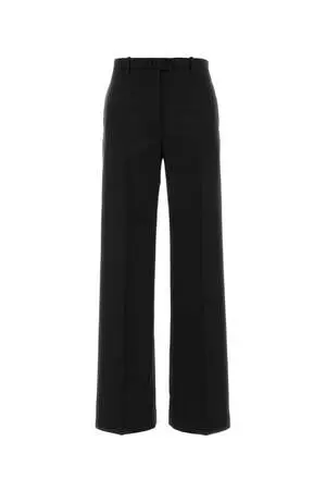 JIL SANDER Tailored Wool-mohair Trousers 30 - Black