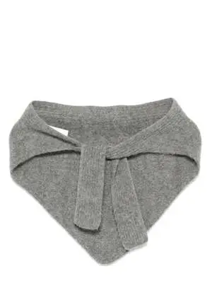 Jacquemus Le Chale Gros Grain Scarf Luxurious Wool Blend - Grey