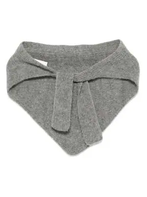 Jacquemus Le Chale Gros Grain Scarf Luxurious Wool Blend - Grey