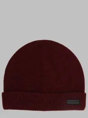 Emporio Armani S Cashmere Beanie Hat - Brown