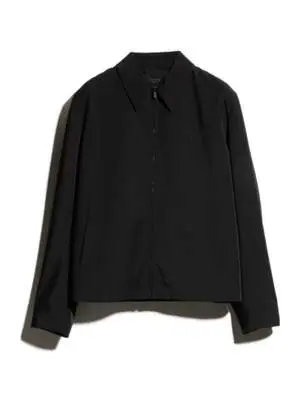 Gucci Zip Front Blouson Jacket - Black