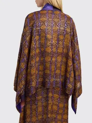 Momoni Dine Short Cape In Viscose Blend With A Shawl Collar