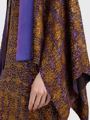 Momoni Dine Short Cape In Viscose Blend With A Shawl Collar