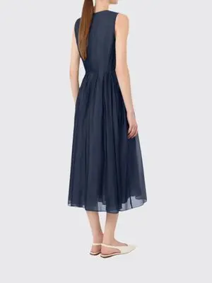 Max Mara Off-the-shoulder Pleated Silk-blend Midi Dress For Ceremonies