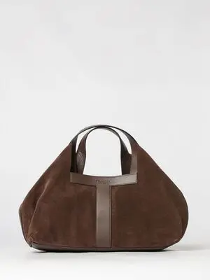 TWINSET Suede Flared Handbag With Double Handle