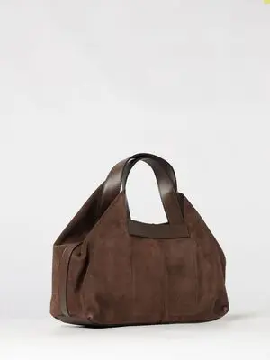 TWINSET Suede Flared Handbag With Double Handle