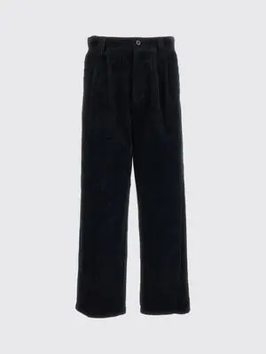 A.p.c. Ricky Wide-leg Cotton Trousers With Pleats - Black