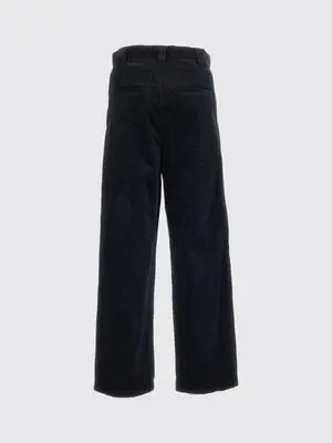 A.p.c. Ricky Wide-leg Cotton Trousers With Pleats - Black