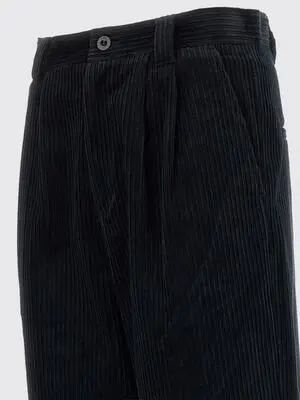 A.p.c. Ricky Wide-leg Cotton Trousers With Pleats - Black