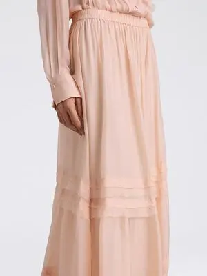 Momoni Silk Blend Midi Skirt