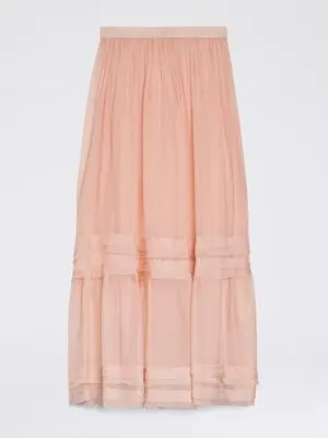 Momoni Silk Blend Midi Skirt
