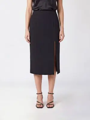Dolce & Gabbana High-waisted Virgin Wool Midi Pencil Skirt With Slit