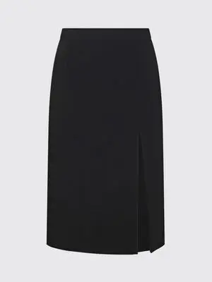Dolce & Gabbana High-waisted Virgin Wool Midi Pencil Skirt With Slit