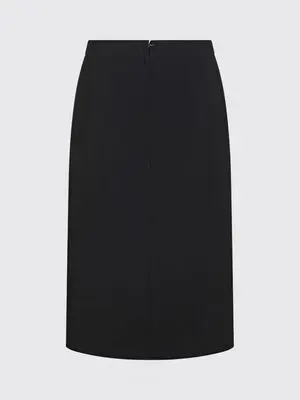 Dolce & Gabbana High-waisted Virgin Wool Midi Pencil Skirt With Slit