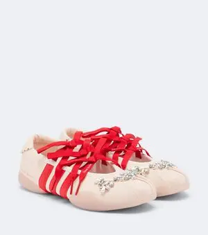 Adidas X Simone Rocha Taekwondo Leather Mary Jane Flats