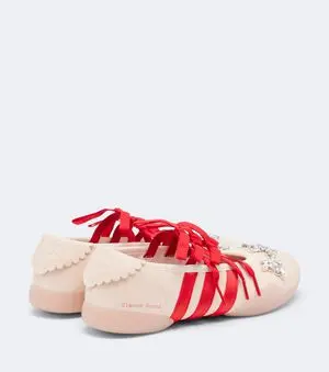 Adidas X Simone Rocha Taekwondo Leather Mary Jane Flats