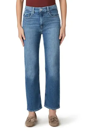 Paige Stevie High Waist Straight Leg Jeans - Frittata