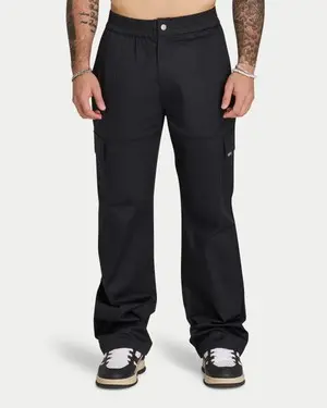 HERA Utility Relaxed Fit Cargo Trousers - Black