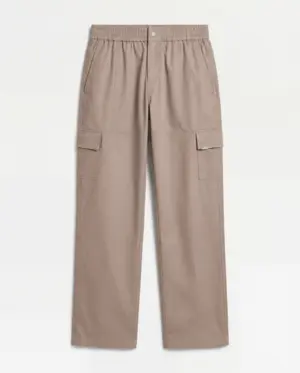 HERA Utility Relaxed Fit Cargo Trousers - Stone