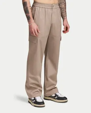 HERA Utility Relaxed Fit Cargo Trousers - Stone