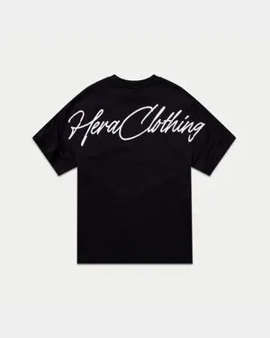 HERA Script Short Sleeve Oversized T-shirt