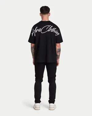 HERA Script Short Sleeve Oversized T-shirt