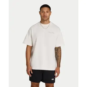 HERA Script Short Sleeve Oversized T-shirt - Off White