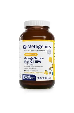 METAGENICS Omegagenics High Potency Fish Oil Epa 1200 Omega-3 Supplement 90 Softgels - None