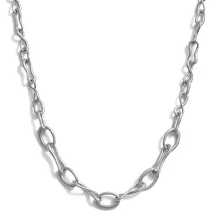 AWE INSPIRED Sterling Silver Charm Collector Collar Necklace