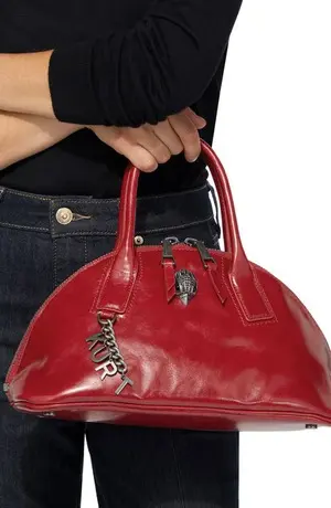 Kurt Geiger Sloane Leather Bowling Handbag