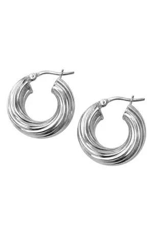 THE M JEWELERS The Regence Hoop Earrings - Silver