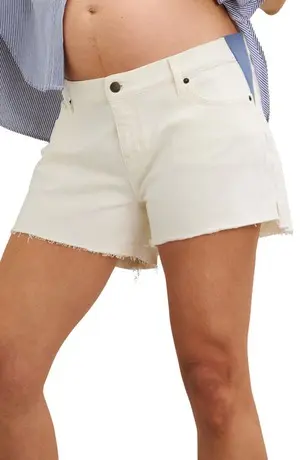 Hatch The Denim Maternity Cut Off Short