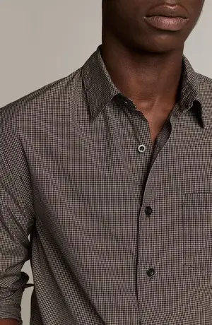 Vince Mcdermott Plaid Long Sleeve Button Up Shirt