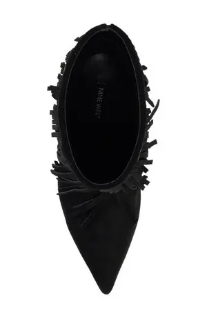 Nine West Carbona Fringe Bootie - Black