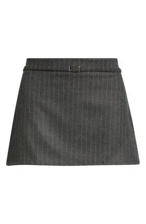 FENERS Delirio Pinstripe A-line Mini Skirt