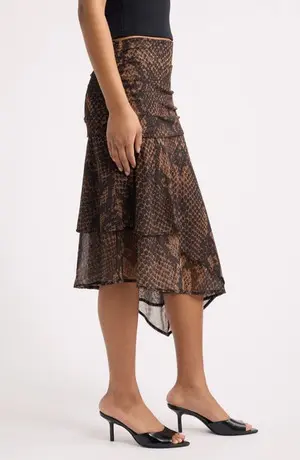 FENERS Festa Mesh Midi Skirt