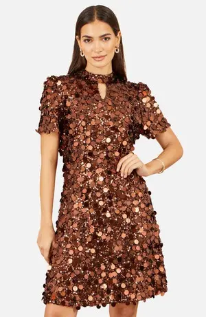 YUMI Big Sequin Tunic Dress