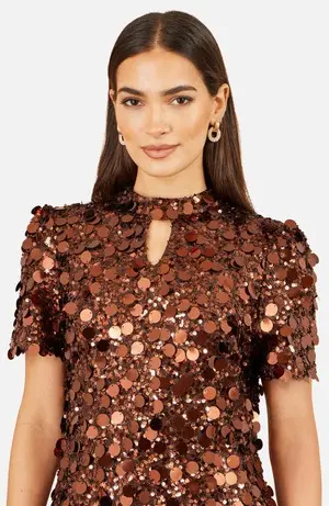 YUMI Big Sequin Tunic Dress