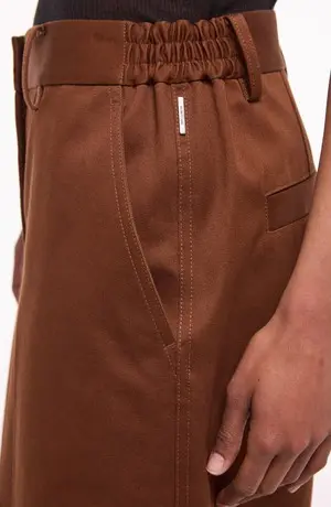 Helmut Lang Chino Utility Wide-leg Shorts - Bourbon