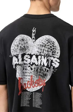 ALLSAINTS Reflect Graphic Tee - Washed Black