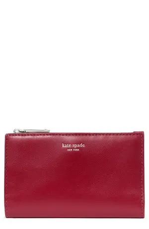 Kate Spade New York Devin Smooth Leather Wallet - Red Jam