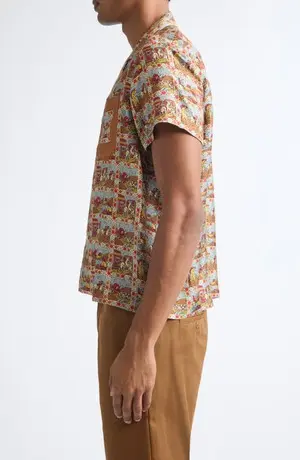 BODE Cowboy Comic Silk Camp Shirt