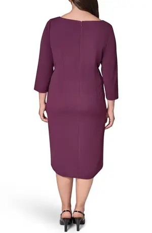 Donna Karan New York Side Drape Sheath Dress