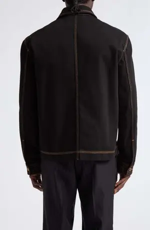 Versace Denim Jacket With Medusa Hardware