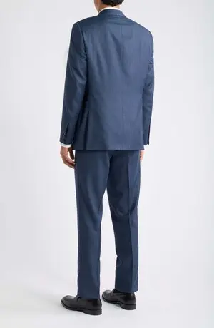 HERITAGE GOLD Navy Pinstripe Wool Suit