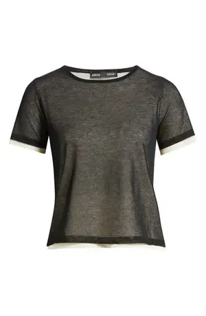 Mango Short Sleeve Fine Knit Sweater
